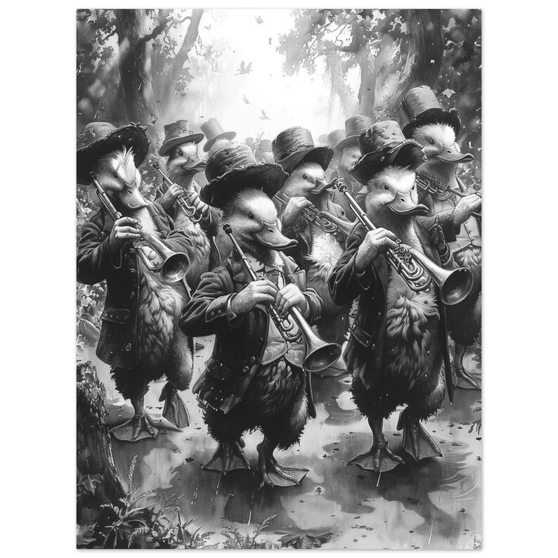 Duck Marching Band Art Print - Etsy