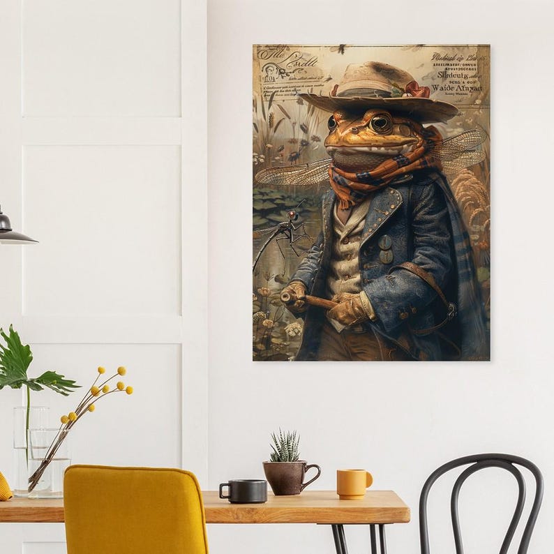 Frog Cowboy Art Print - Etsy