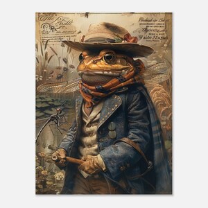 Frog Cowboy Art Print - Etsy