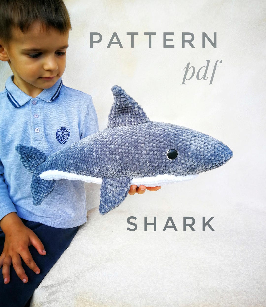 Pattern Shark Crochet, аmigurumi Plushie Crochet Shark, Shark Pillow ...