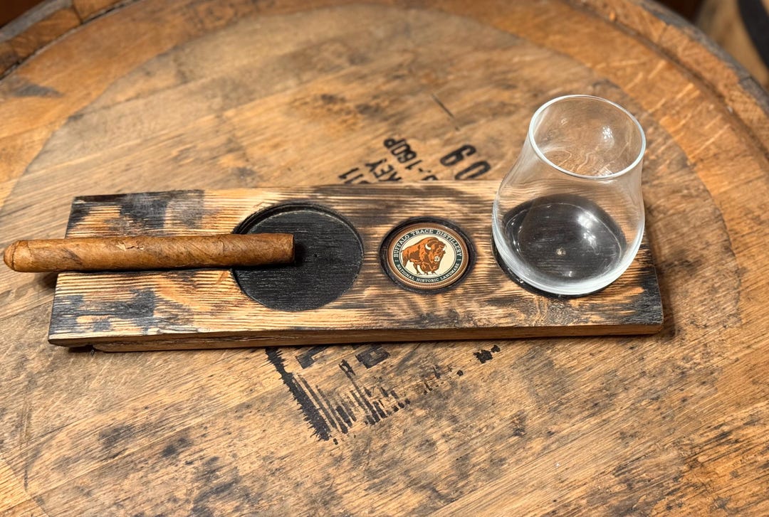 Bourbon Barell Stave Cigar Holder and Tasting Glass - Etsy