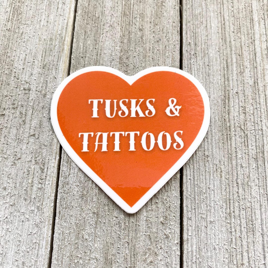 Tusks & Tattoos Sticker-her Sweet Orc - Etsy