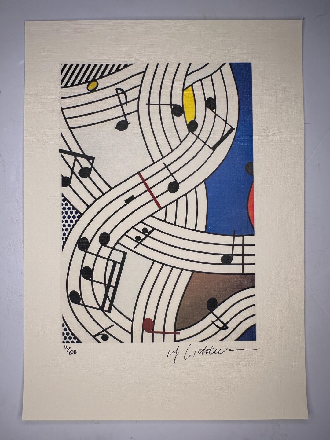 Roy Lichtenstein Print, Certificate, Lichtenstein Poster, Pop Art, Wall ...