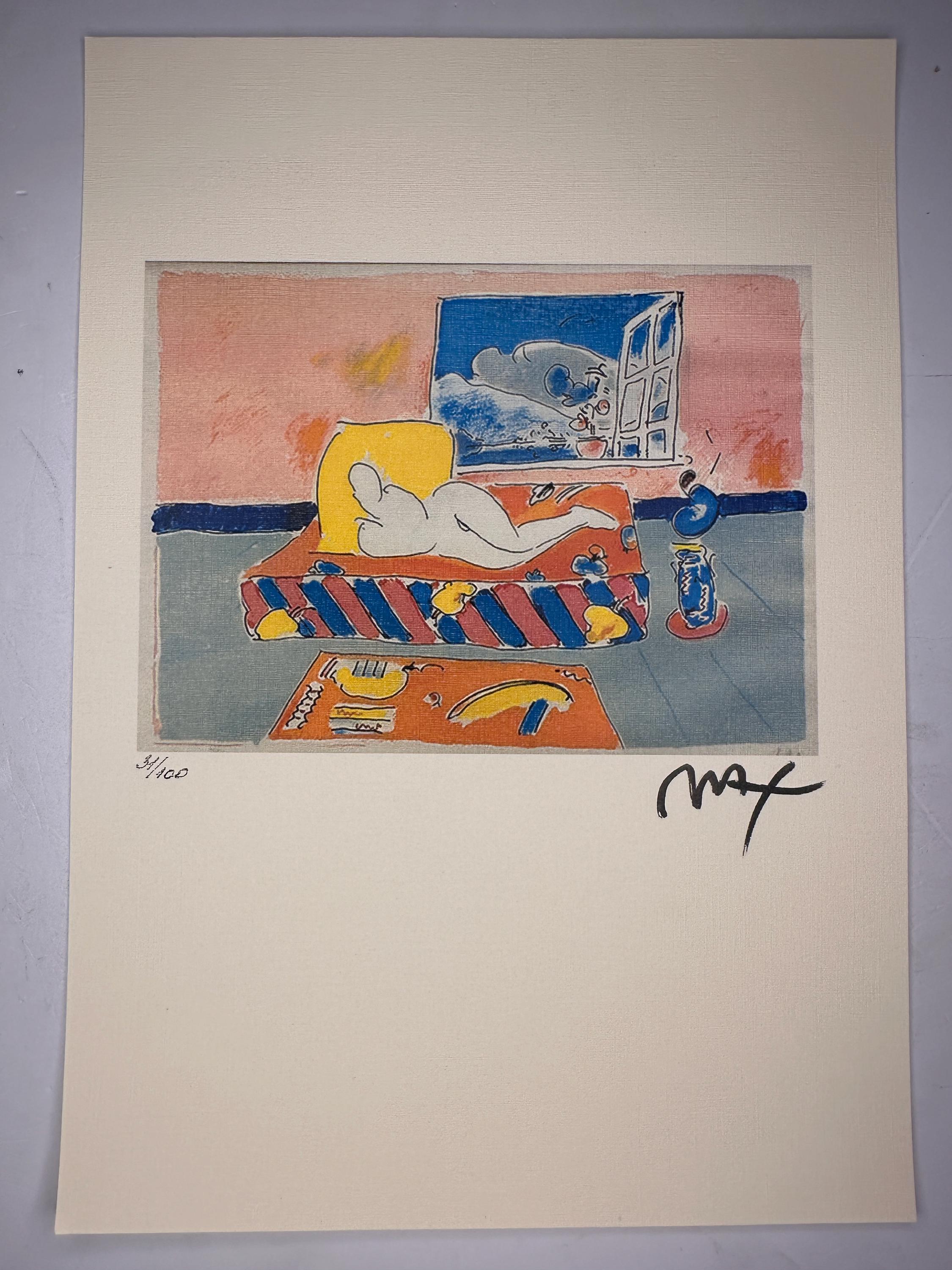Peter Max Print, Certificate, Max Poster, Pop Art, Wall Art, Lithograph ...