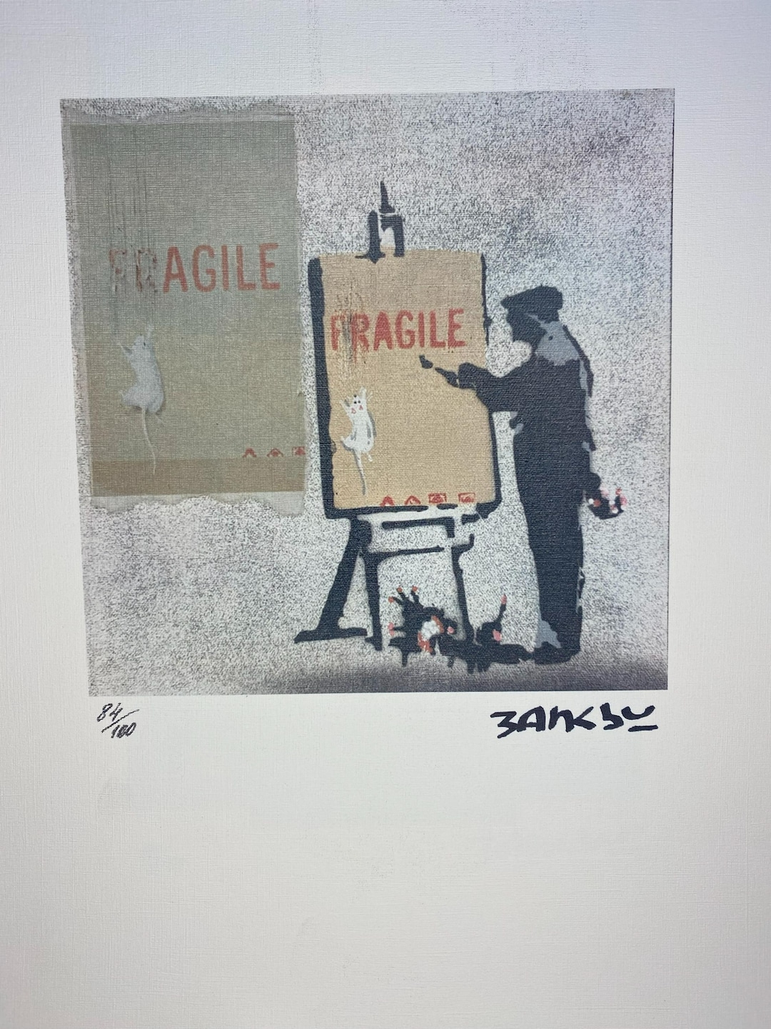 Banksy Print, Certificate, Banksy Poster, Pop Art, Wall Art, Lithograph ...