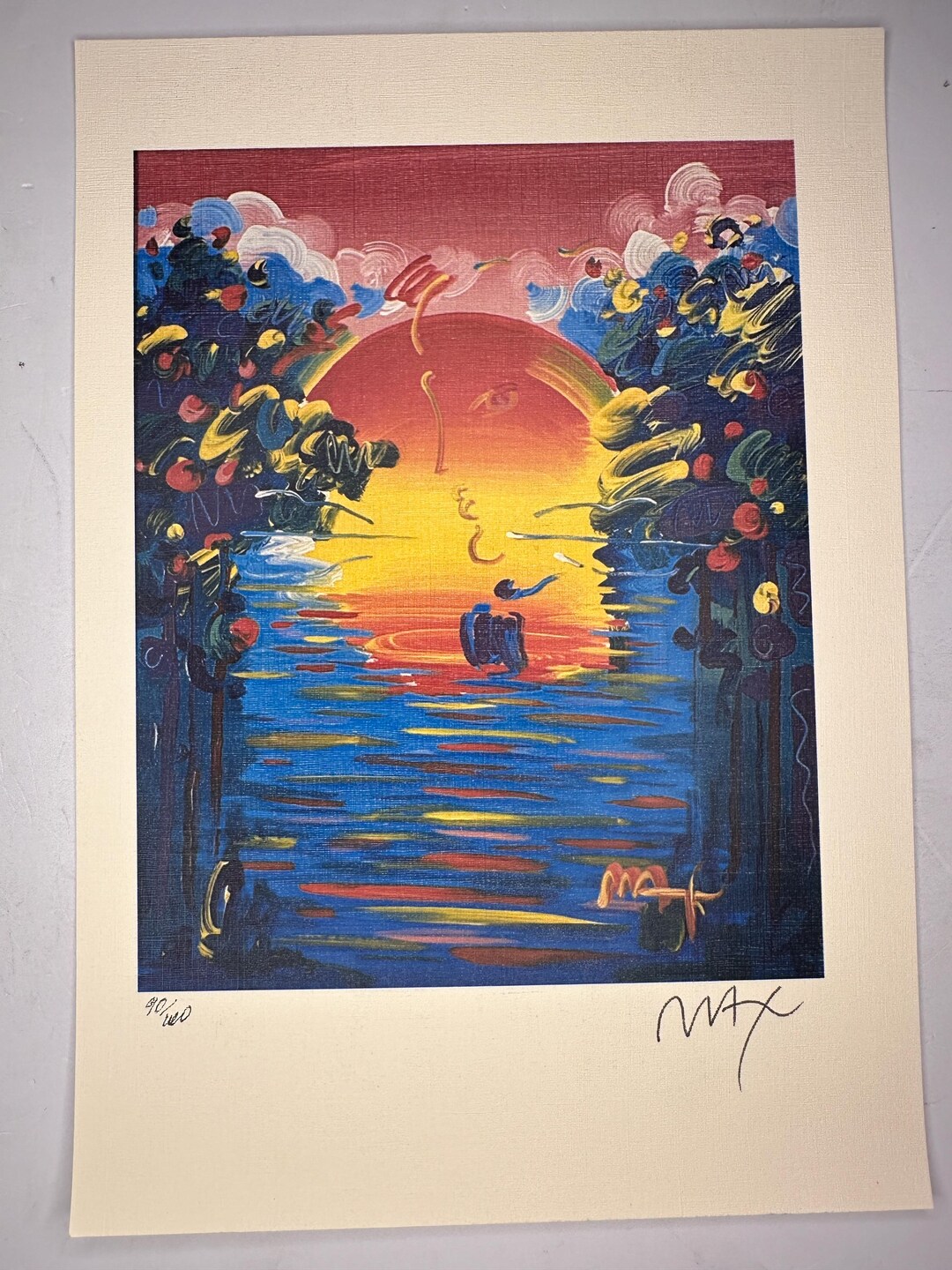 Peter Max Print, Certificate, Max Poster, Pop Art, Wall Art, Lithograph ...