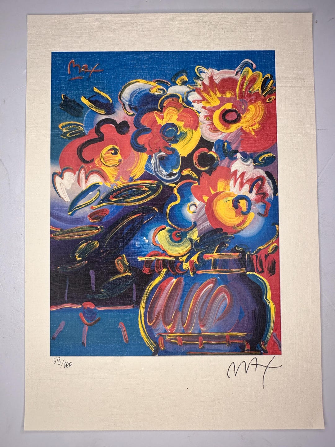 Peter Max Print, Certificate, Max Poster, Pop Art, Wall Art, Lithograph ...
