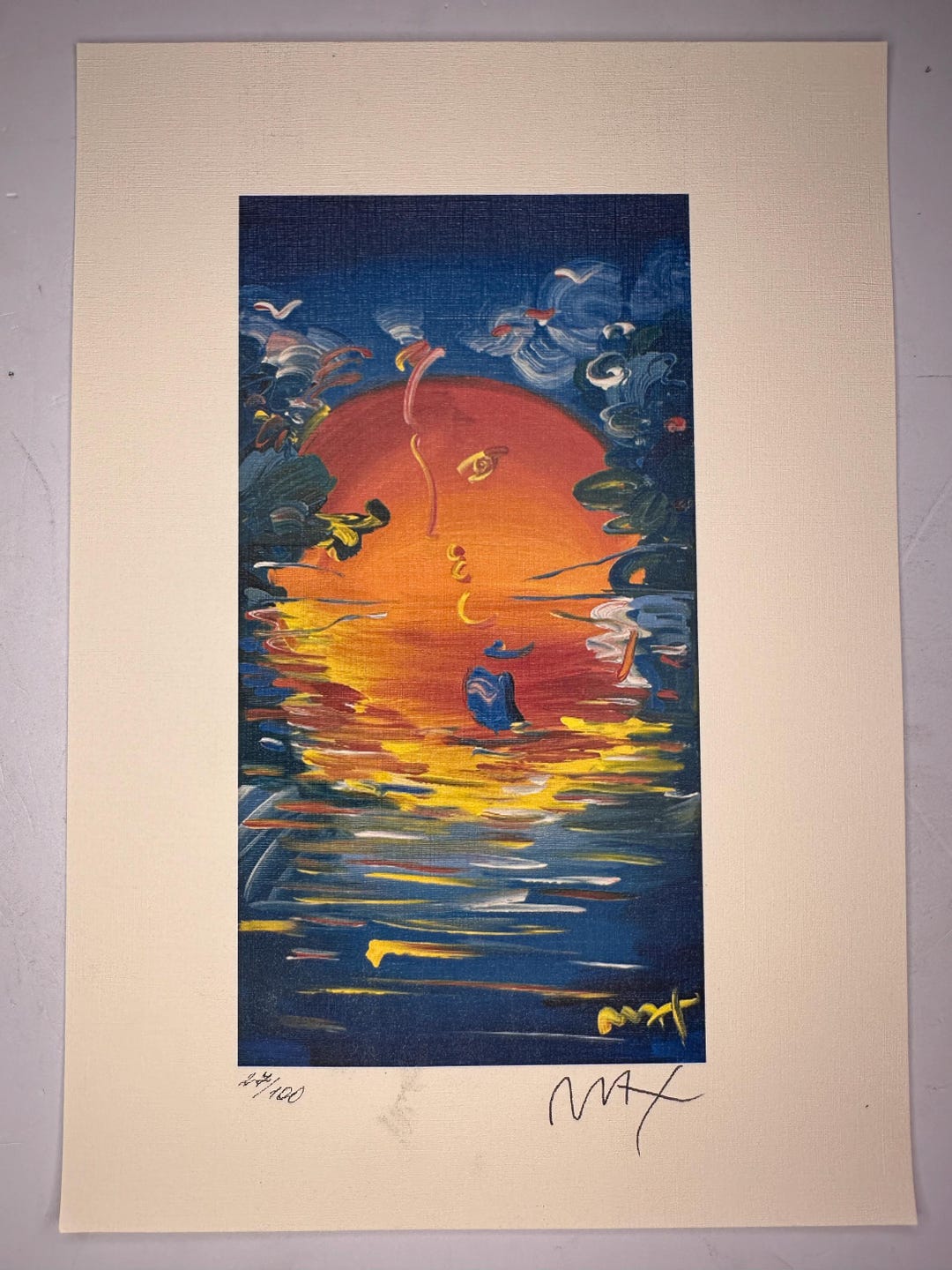 Peter Max Print, Certificate, Max Poster, Pop Art, Wall Art, Lithograph ...