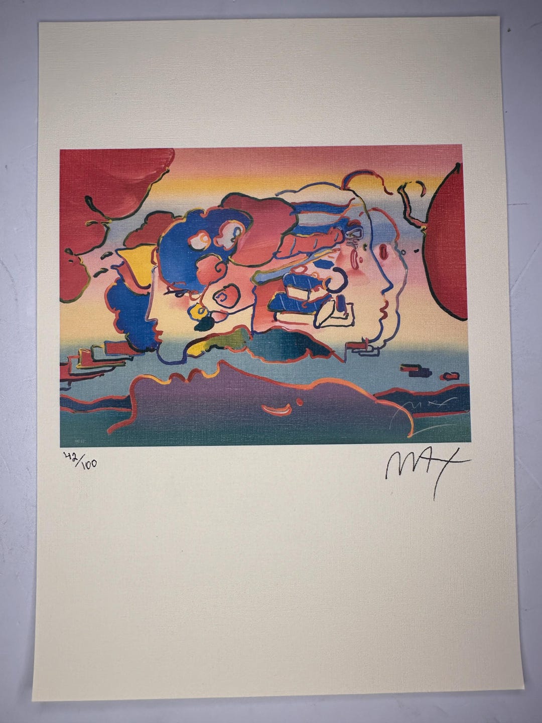 Peter Max Print, Certificate, Max Poster, Pop Art, Wall Art, Lithograph ...