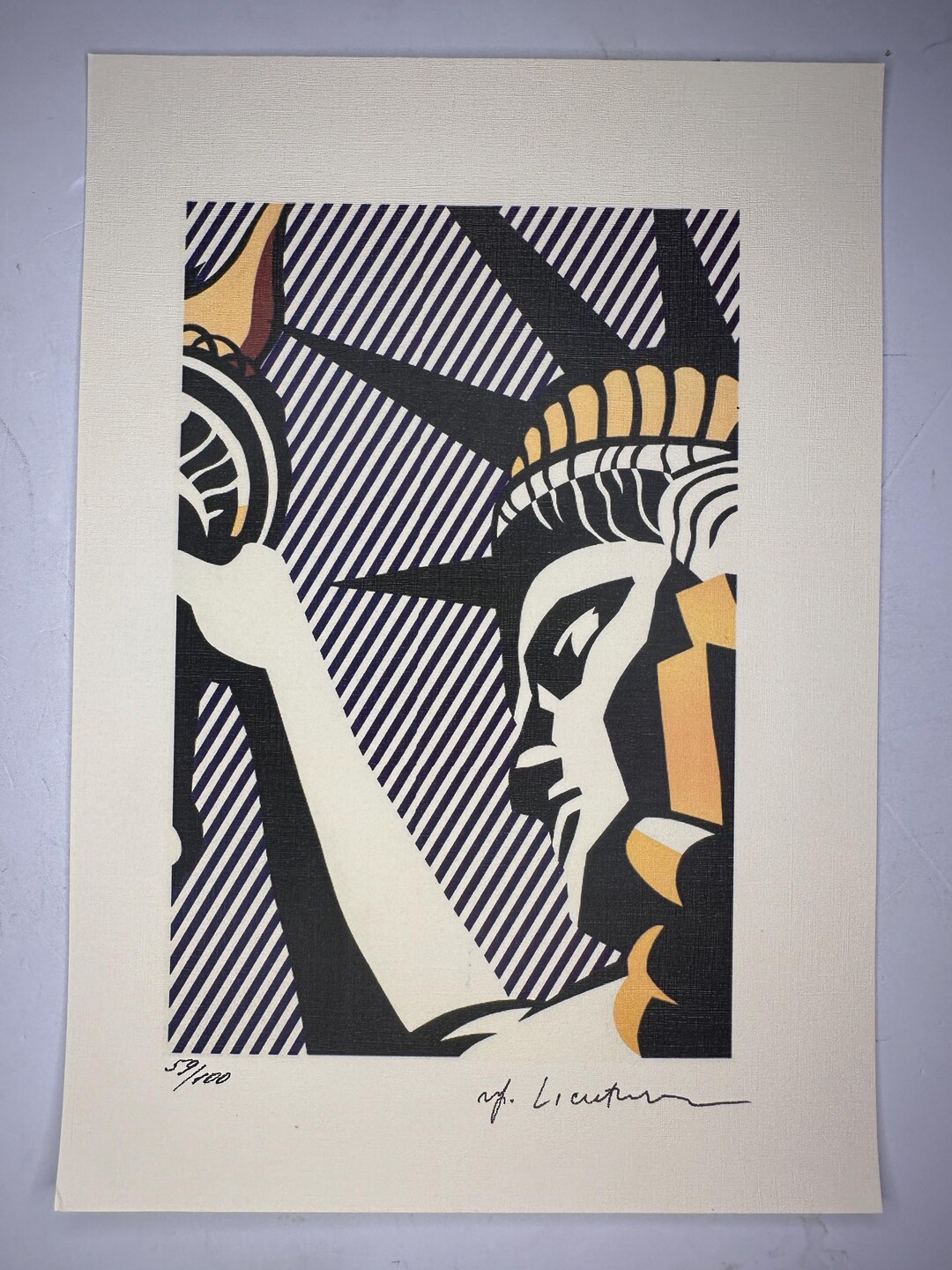 Roy Lichtenstein Print, Certificate, Lichtenstein Poster, Pop Art, Wall ...