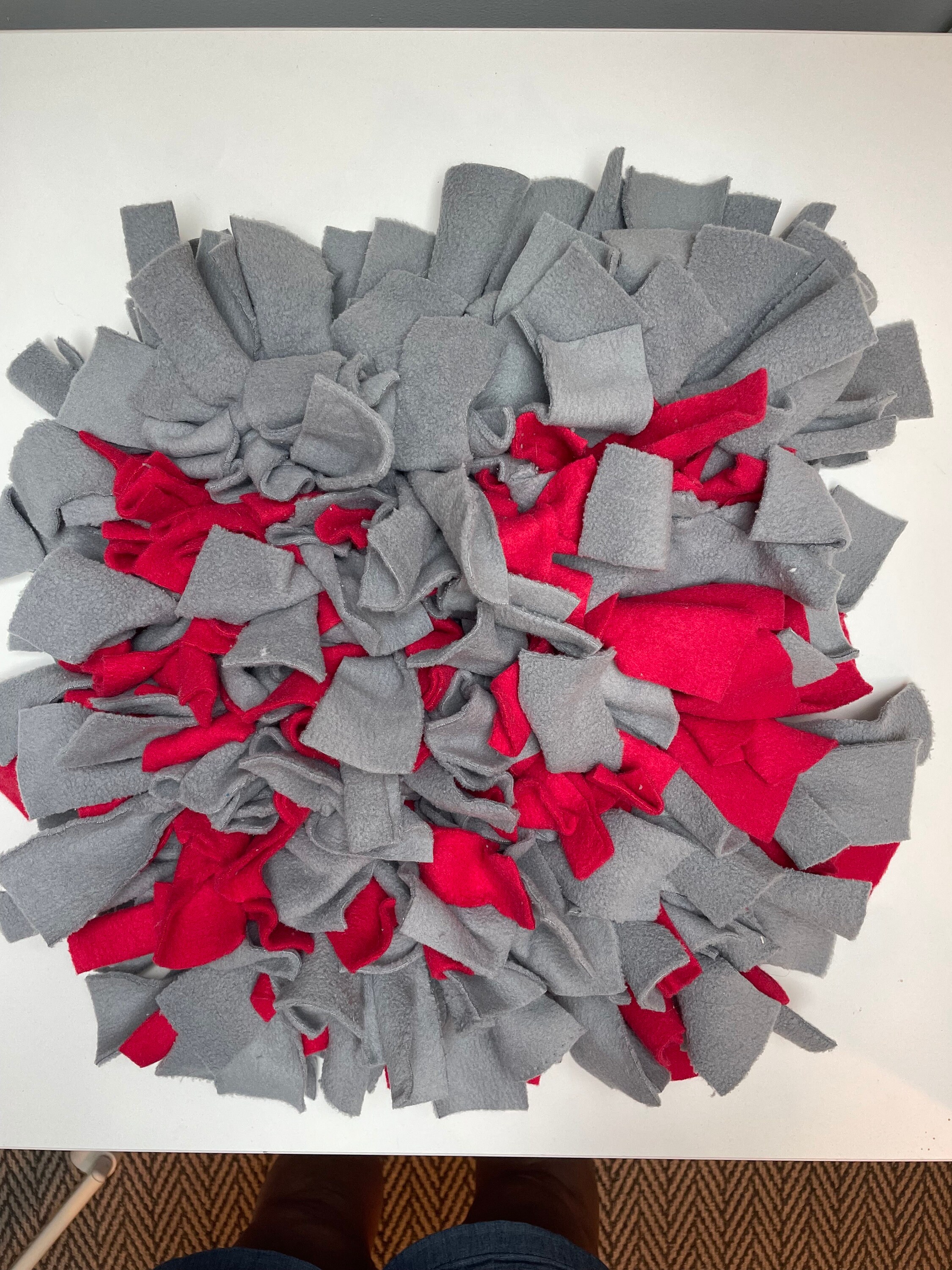 Red / Scarlet Gray Snuffle Mat ohio State Theme, Dog Toy, Cat Toy ...