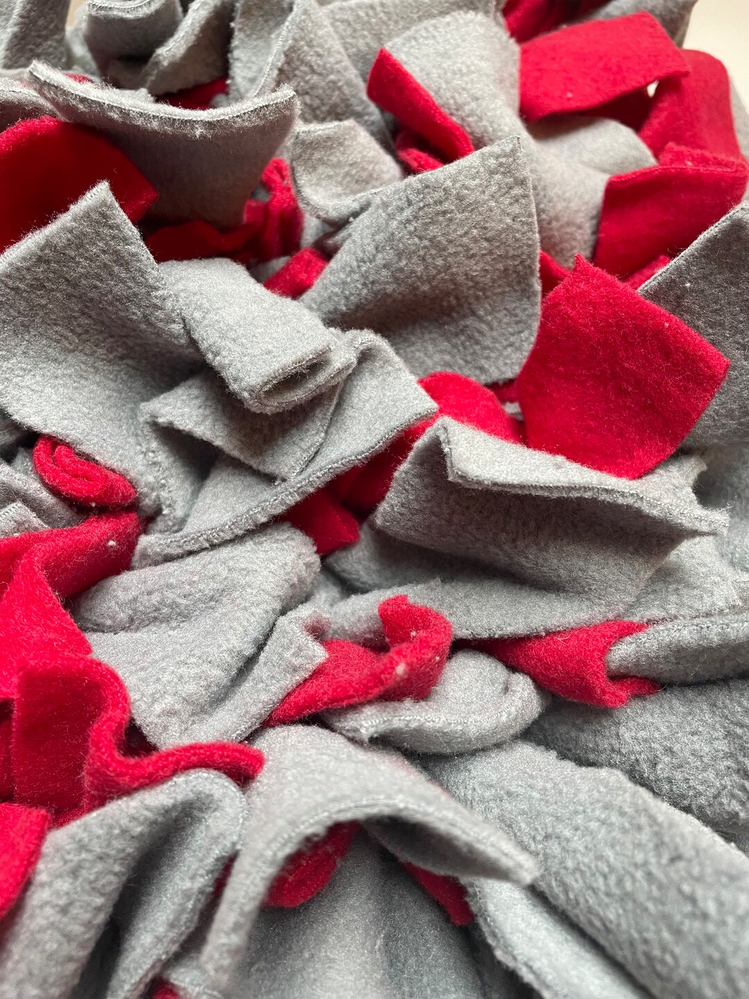 Red / Scarlet + Gray Snuffle Mat (ohio State Theme), Dog Toy, Cat Toy ...