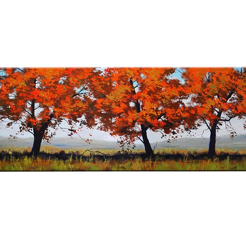 Birch Trees // Custom Original Painting // Modern Triptych // | Etsy