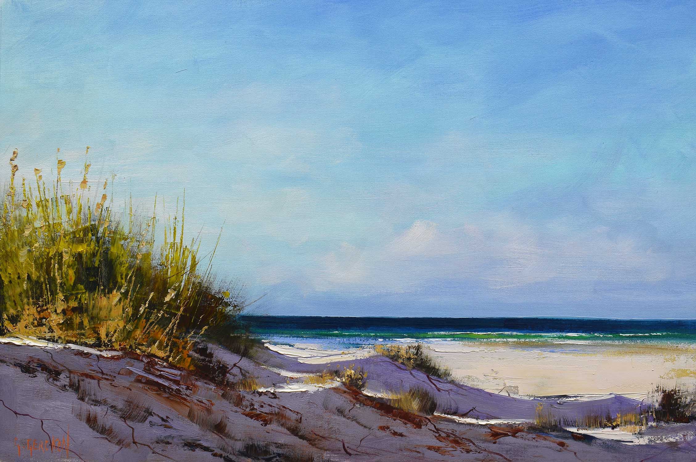 Beach Print , Painting Prints, Beach Scene, Beach Picture , Sand Dunes ...