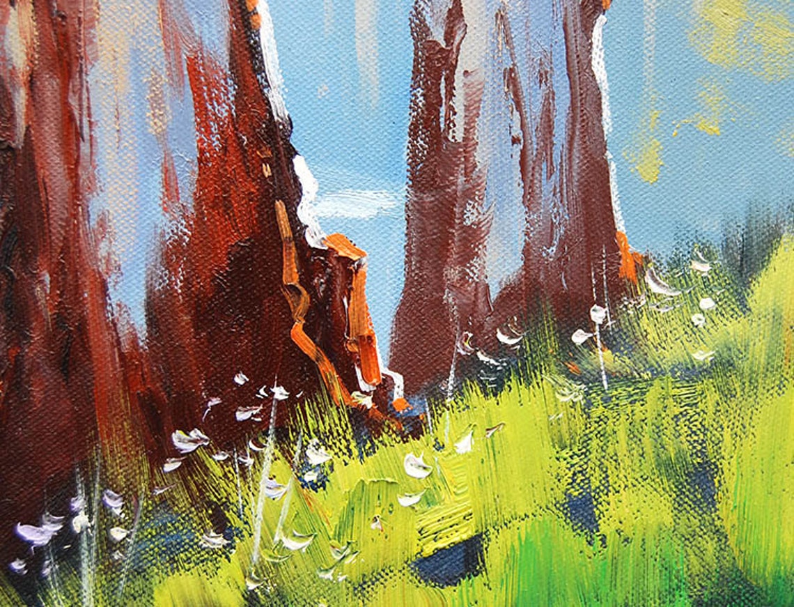 TREE PAINTINGS Australian Artwork Traditional Oil by Graham Gercken ...