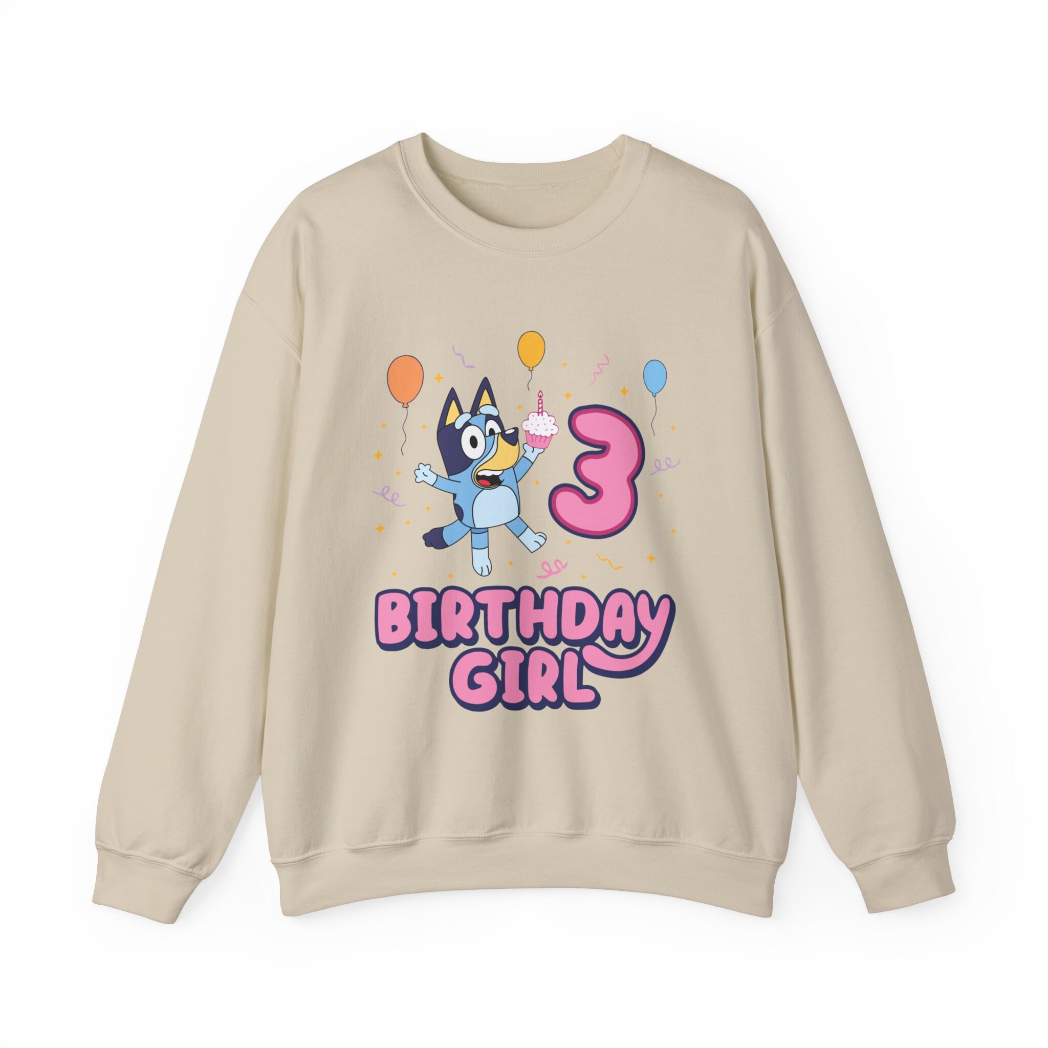 Bluey 3rd Birthday T-shirt, Bluey Birthday Girl Tee, Bluey Party Tshirt, Girl's Bluey Dog Party ...