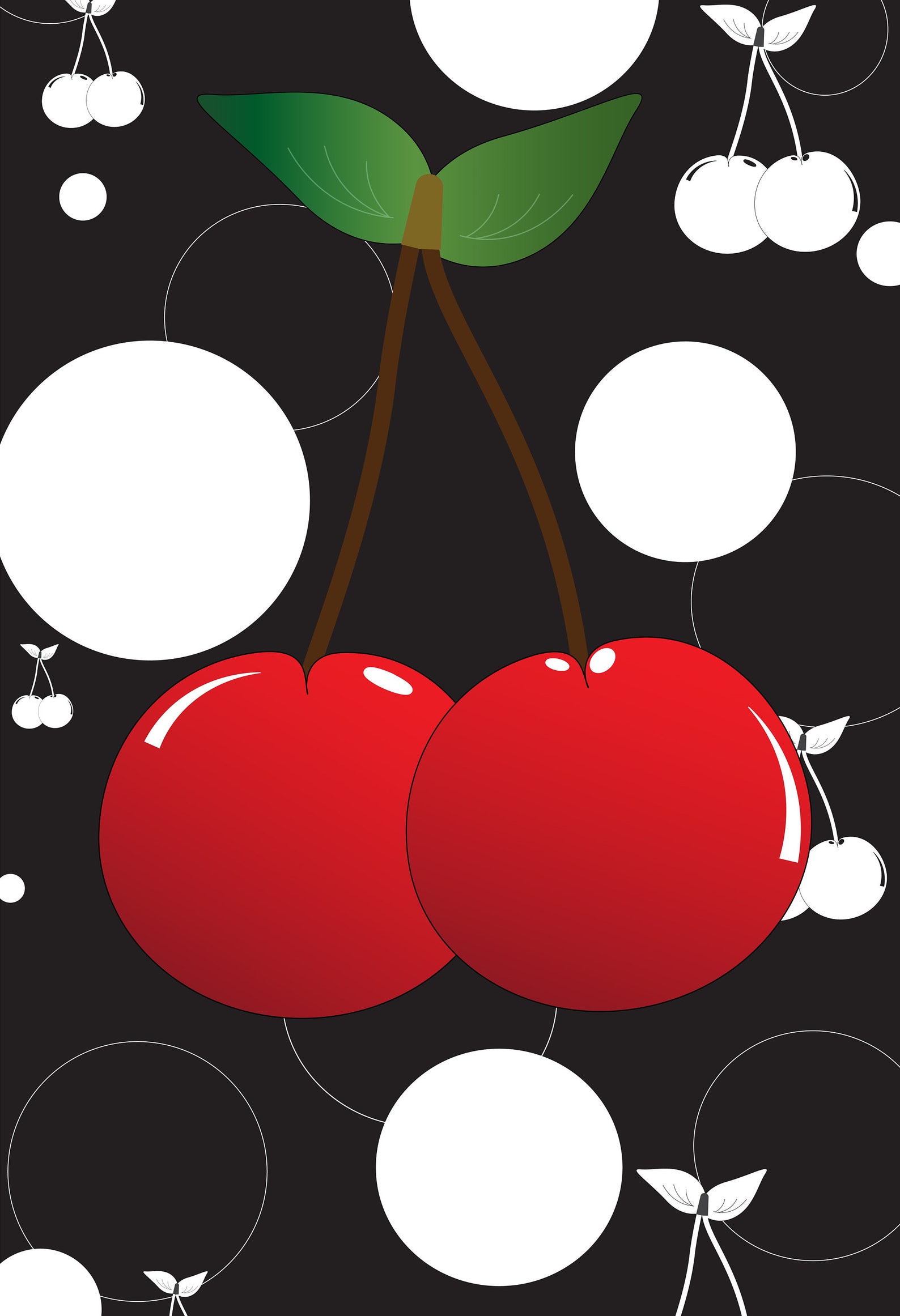 Cherry Bomb Wallpaper - Etsy