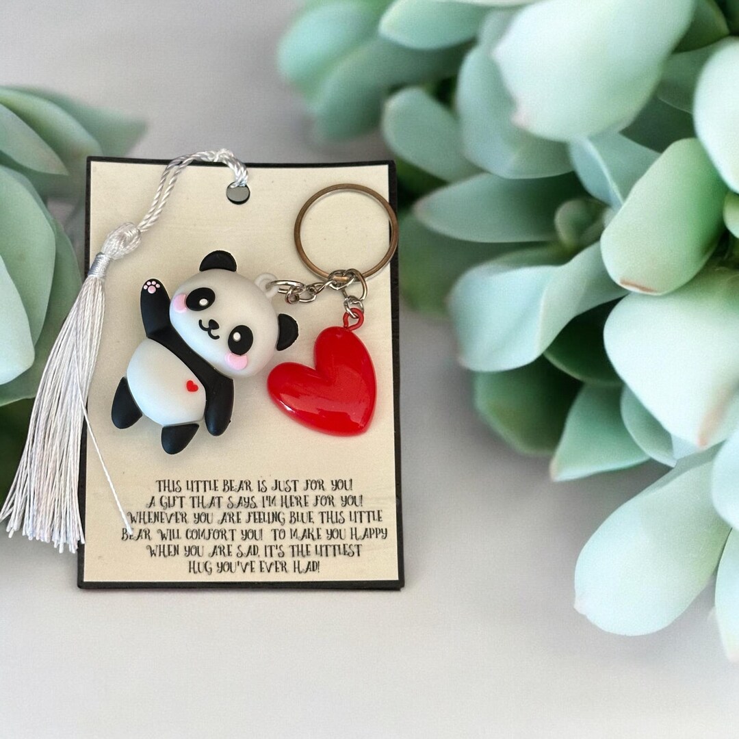 Panda Bear Pocket Hug Keychain, Bear Hug, Panda Bear, Keychain, Pocket ...