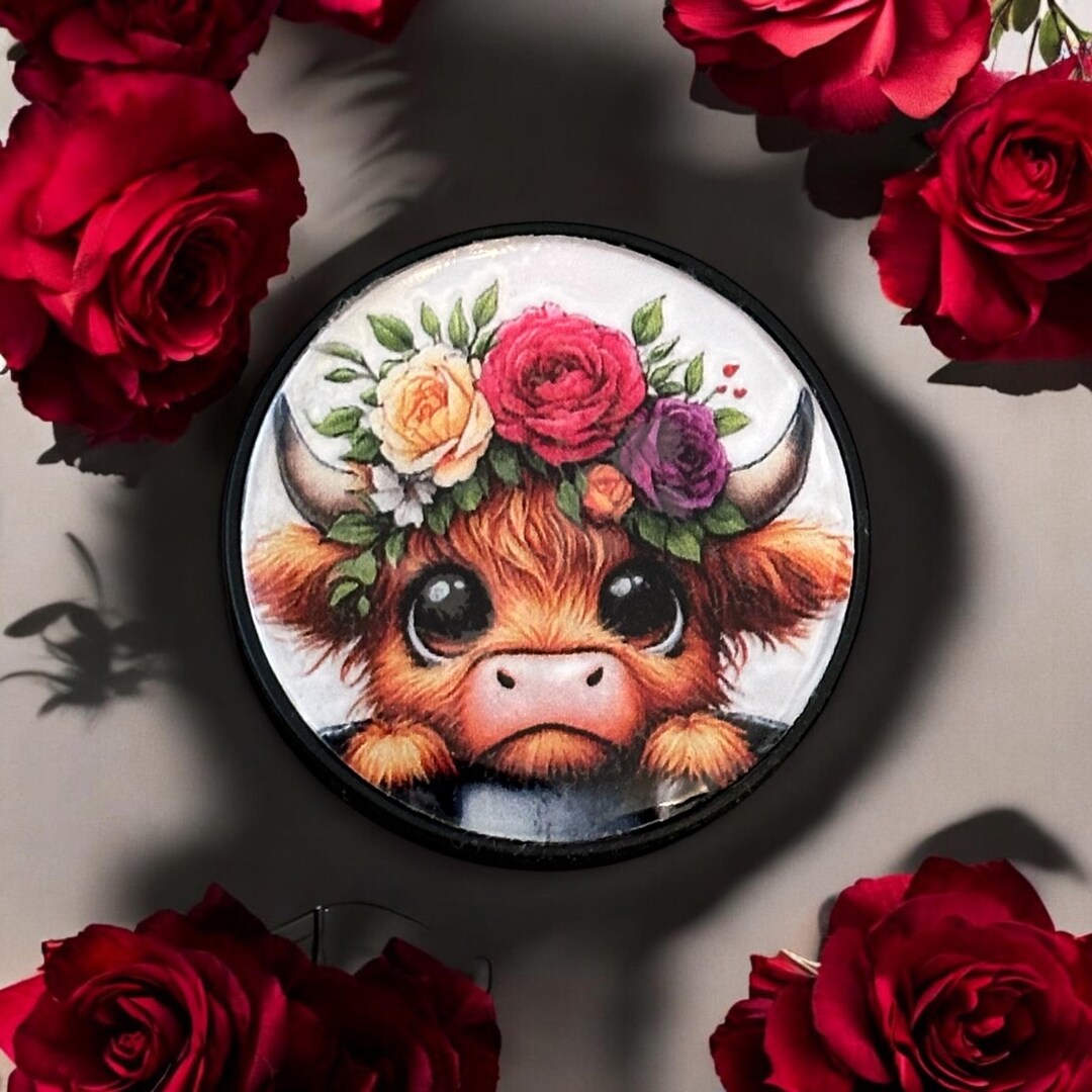 Cute Pop Sockets, Highland Cow, Great Gift Ideas - Etsy