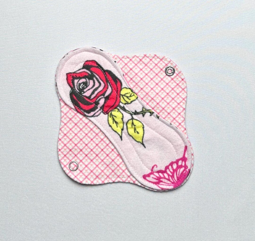 Petite Cloth Pantiliner 7 Inch Rose Tattoo - Etsy