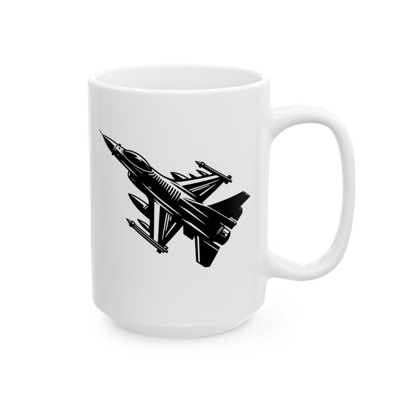 F-16 Fighting Falcon Fighter Jet Ceramic Mug, 11oz, 15oz - Etsy