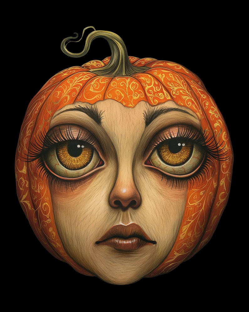 Whimsical Jack-o'-lantern PNG: Orange Halloween Pumpkin Clipart ...