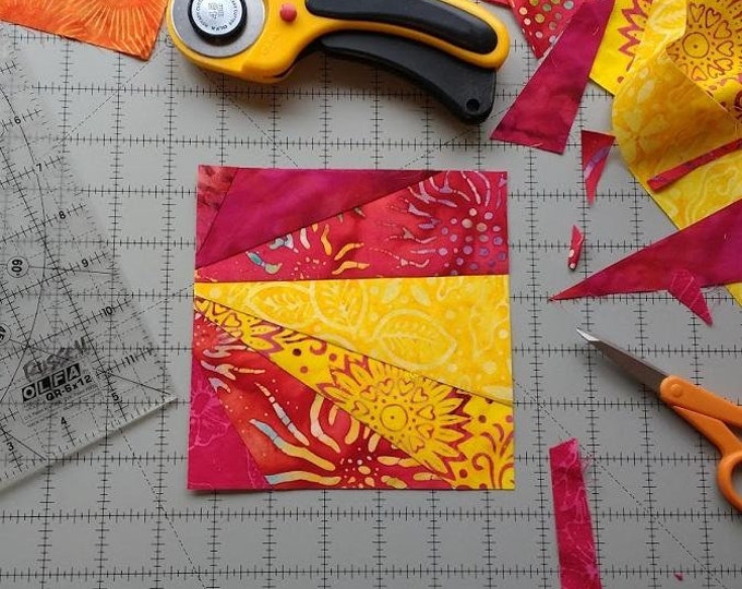 Wonky Frames Paper Piecing Pattern - Etsy Canada