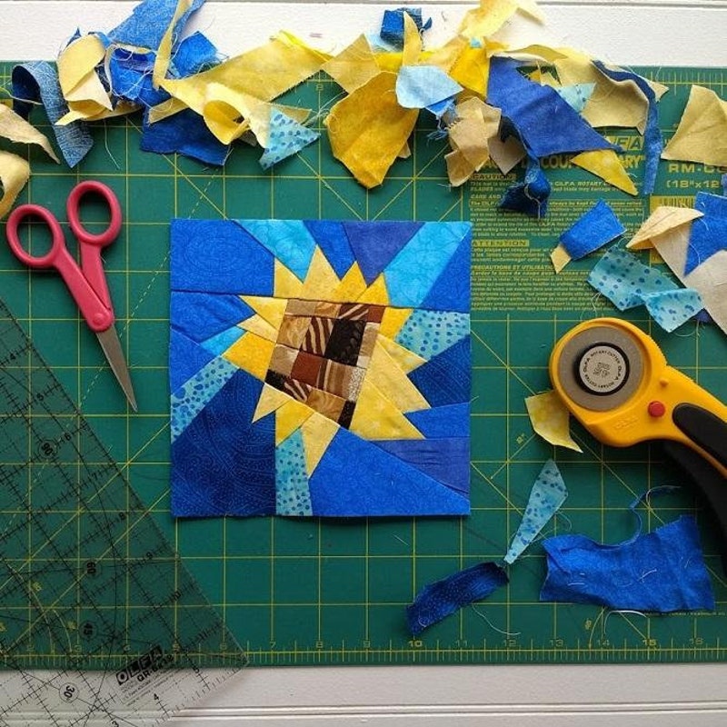 Sunflower Paper Piecing - Etsy