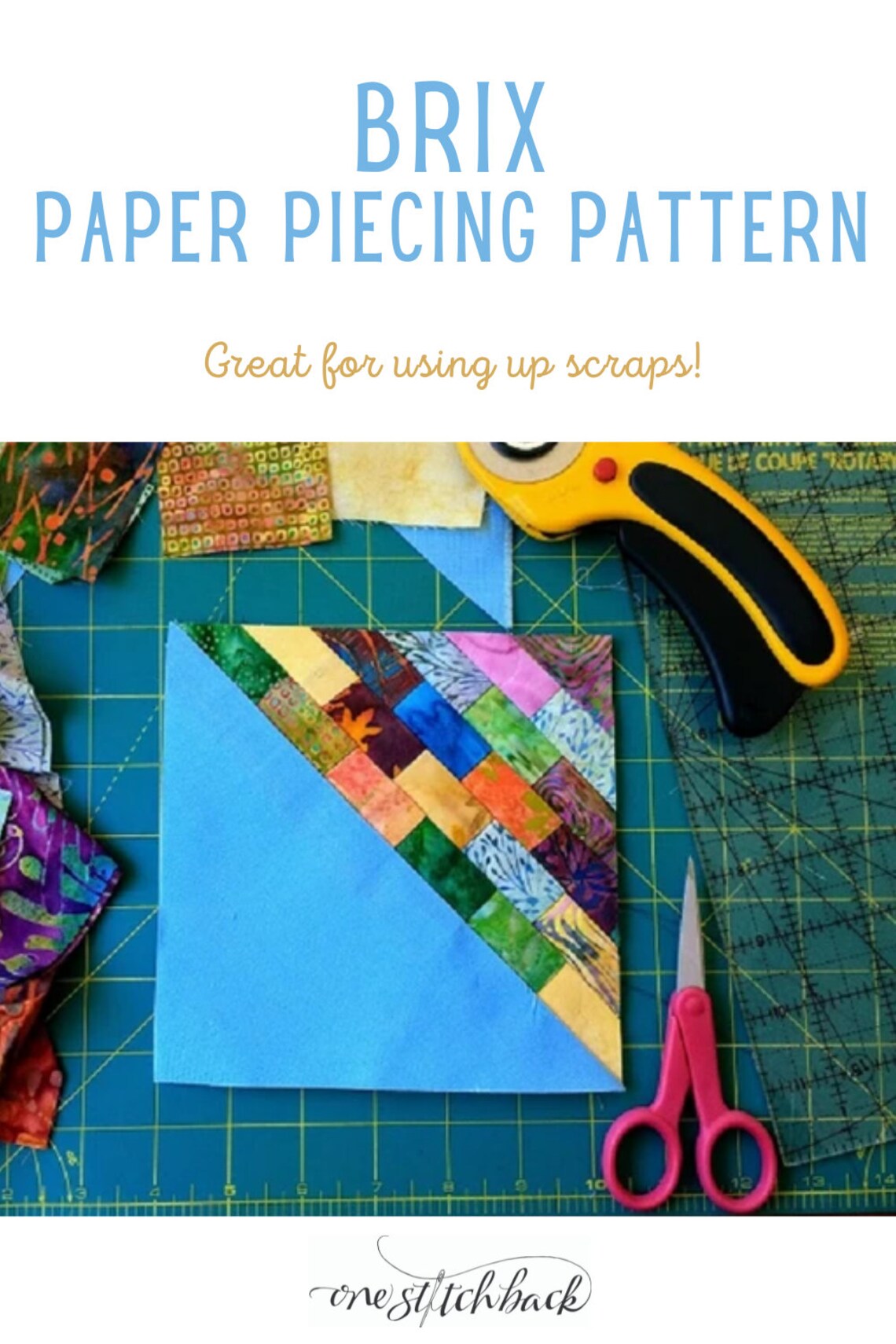 Brix Paper Piecing Pattern | Etsy