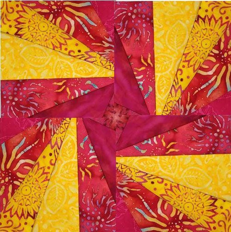 Burst Paper Piecing Pattern - Etsy