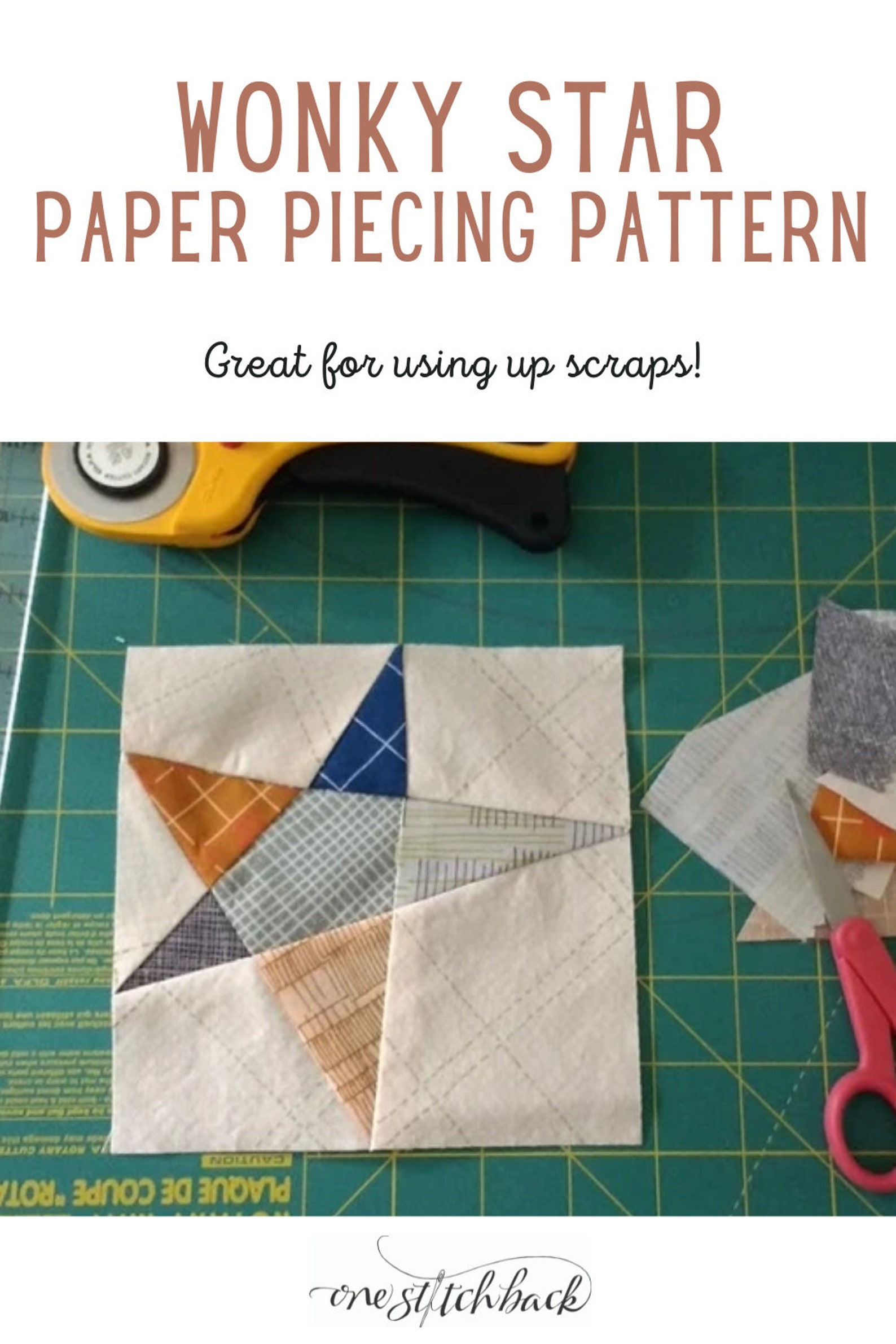 Wonky Star Paper Piecing Pattern - Etsy