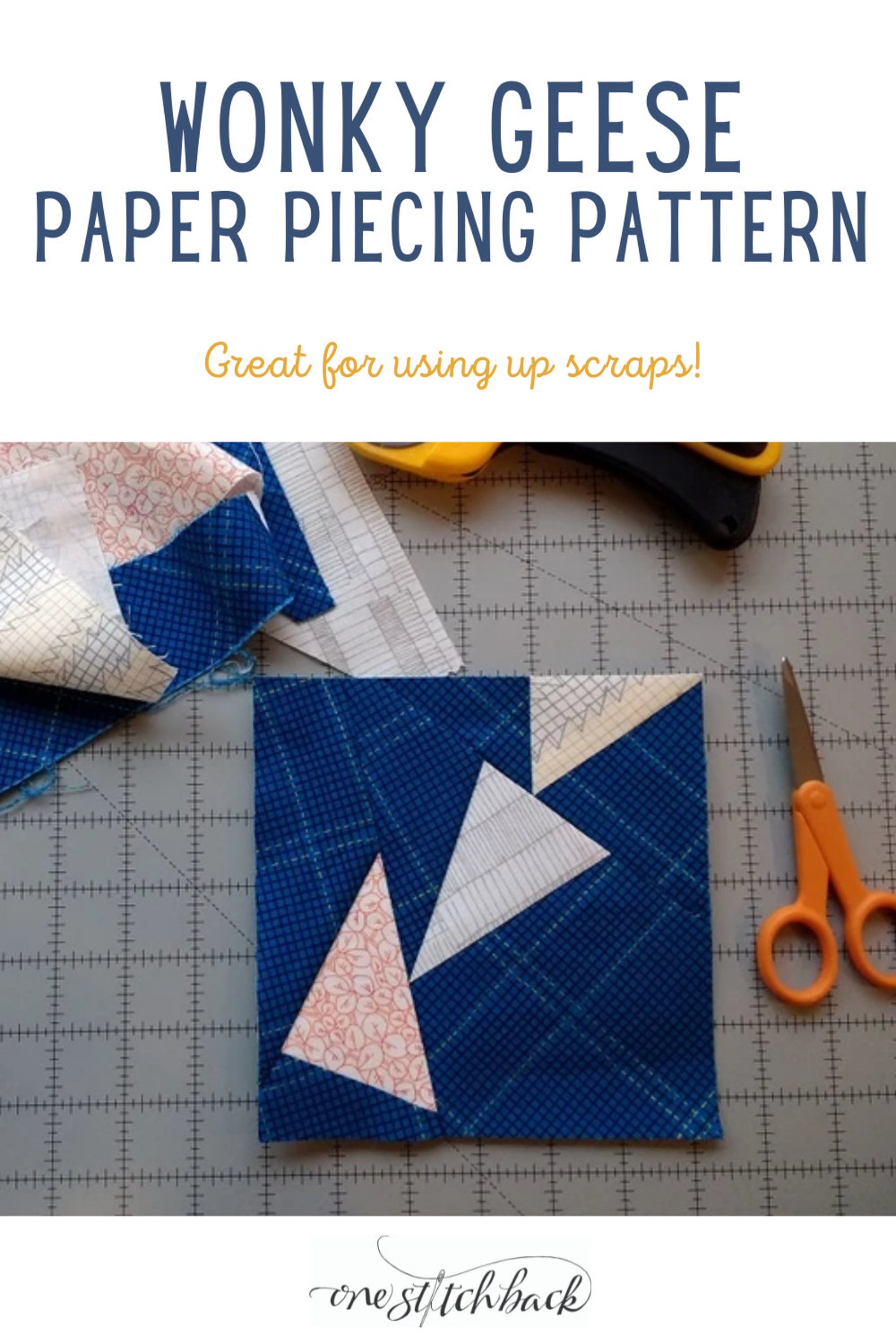 Wonky Geese Paper Piecing Pattern - Etsy