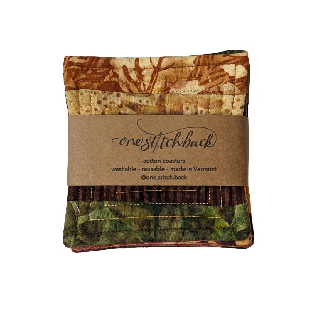 Autumn Batiks Quilted Coasters - Etsy