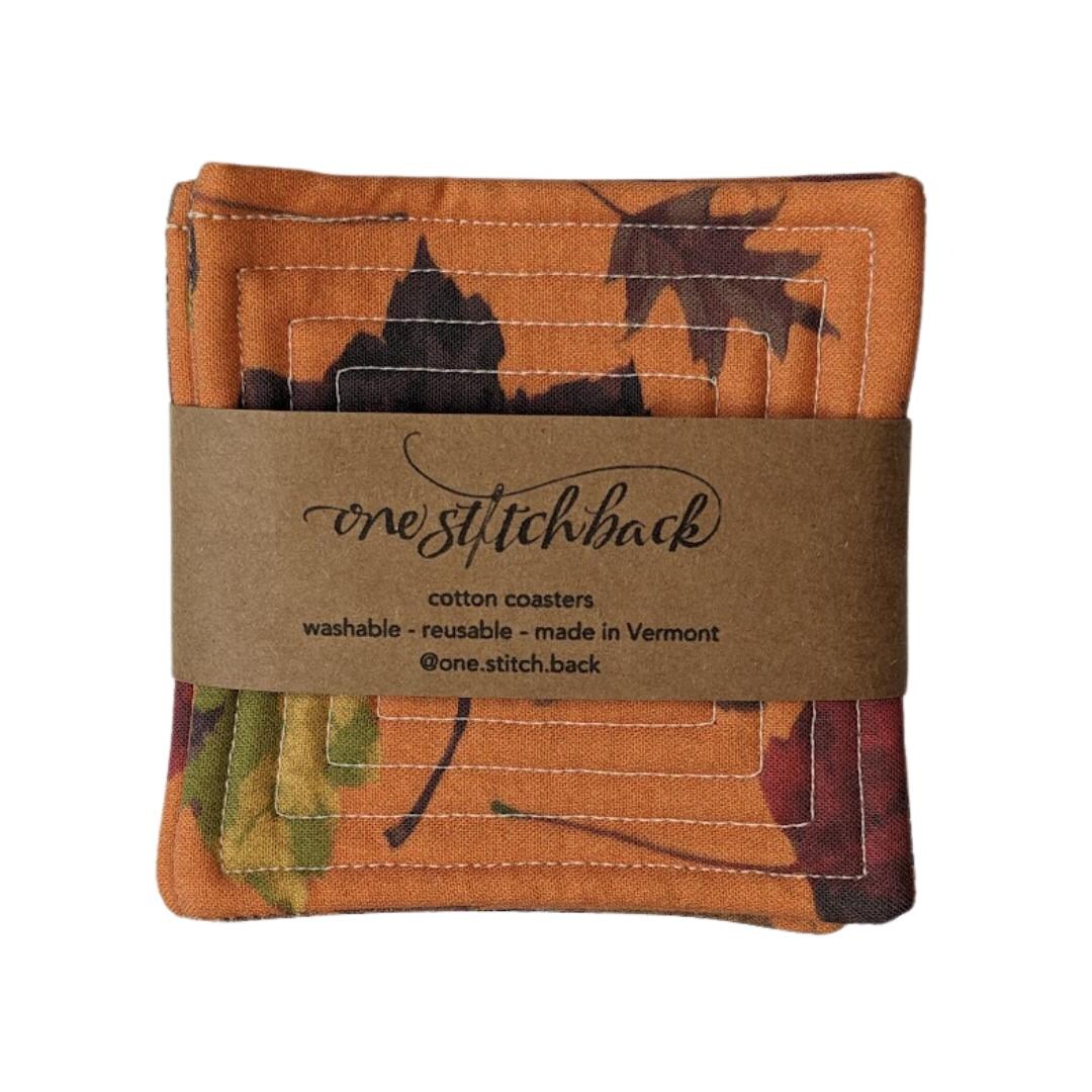 Fall Foliage Quilted Coasters - Etsy