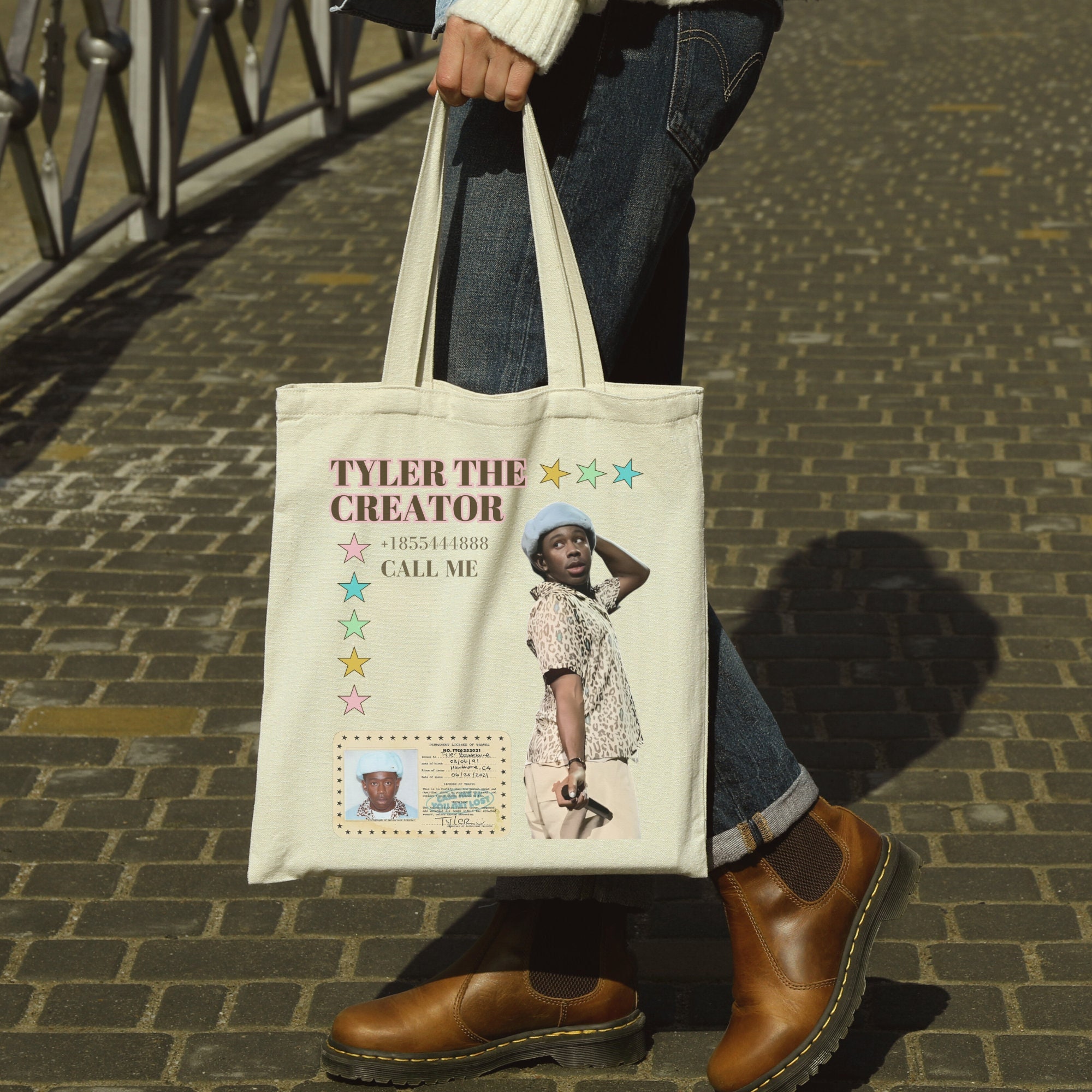 Tyler the Creator Tote Bag Vintage Hip Hop Reusable Shopper, Retro ...