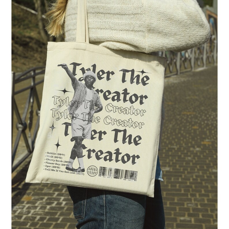 Tyler the Creator Tote Bag Vintage Hip Hop Reusable Shopper, Retro ...