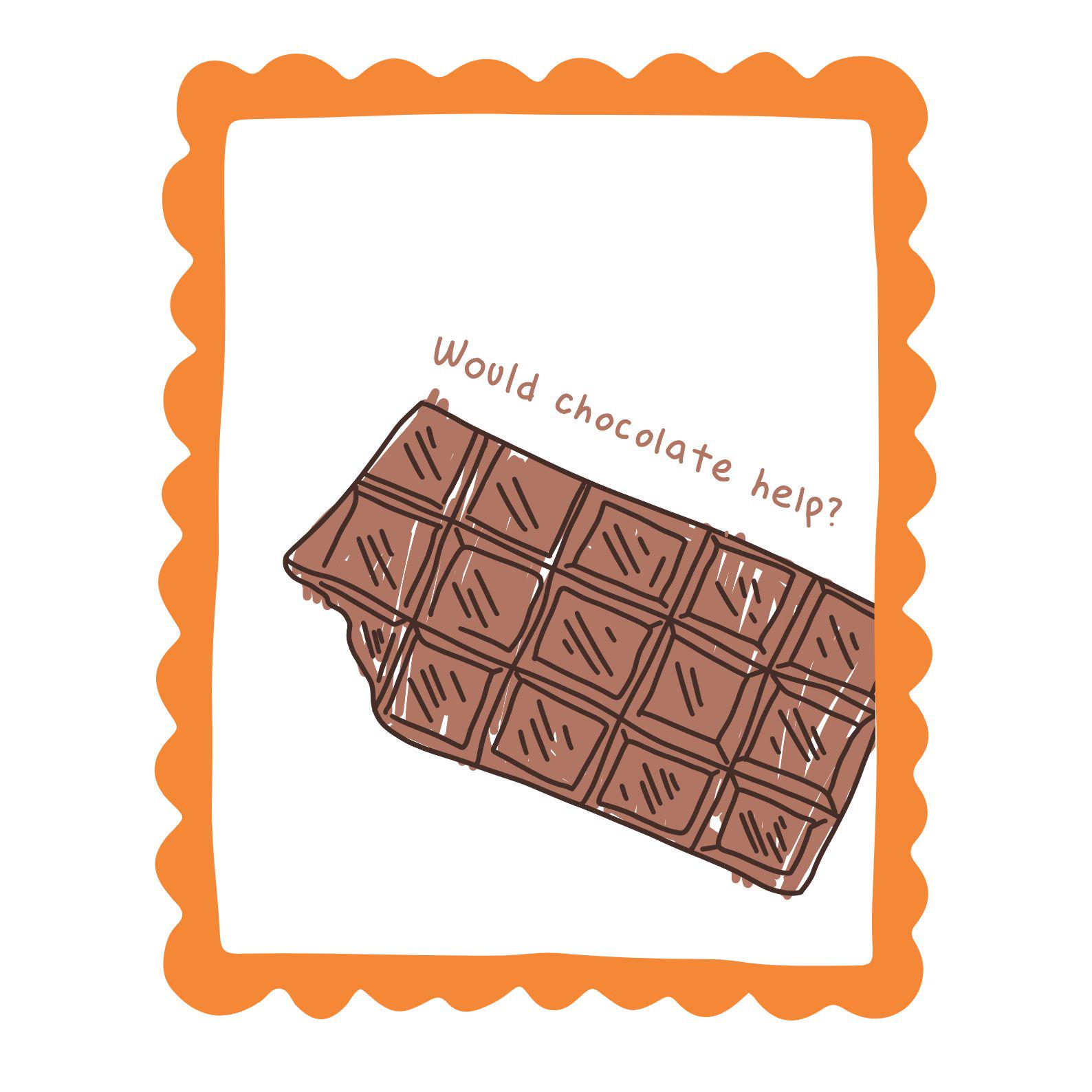 Chocolate Hand Drawn, Digital Download, Chocolate Lover Gift, Food Art ...