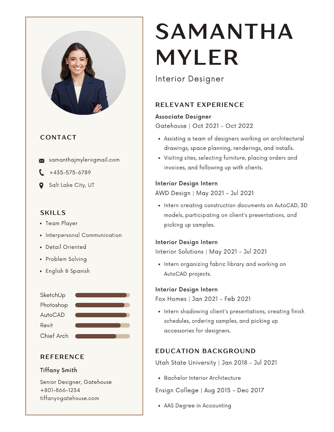 Professional & Modern Resume Template Resume Design Canvas Template ...