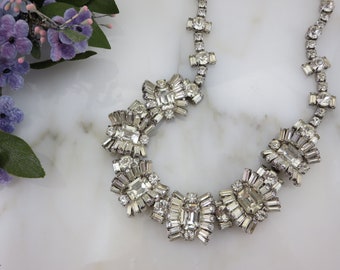 Fake diamond necklace | Etsy