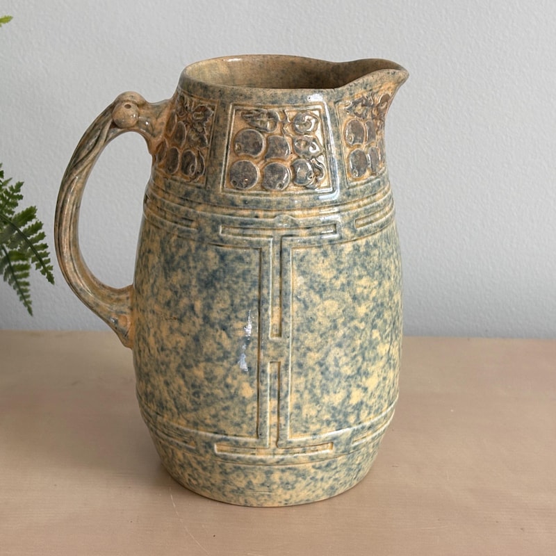 Yellow Ware Pitcher - Etsy