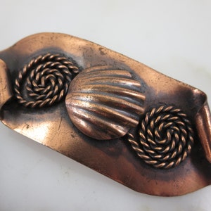 Copper Brooch - Mid Century Modern Jewelry, Lapel Pin - Etsy