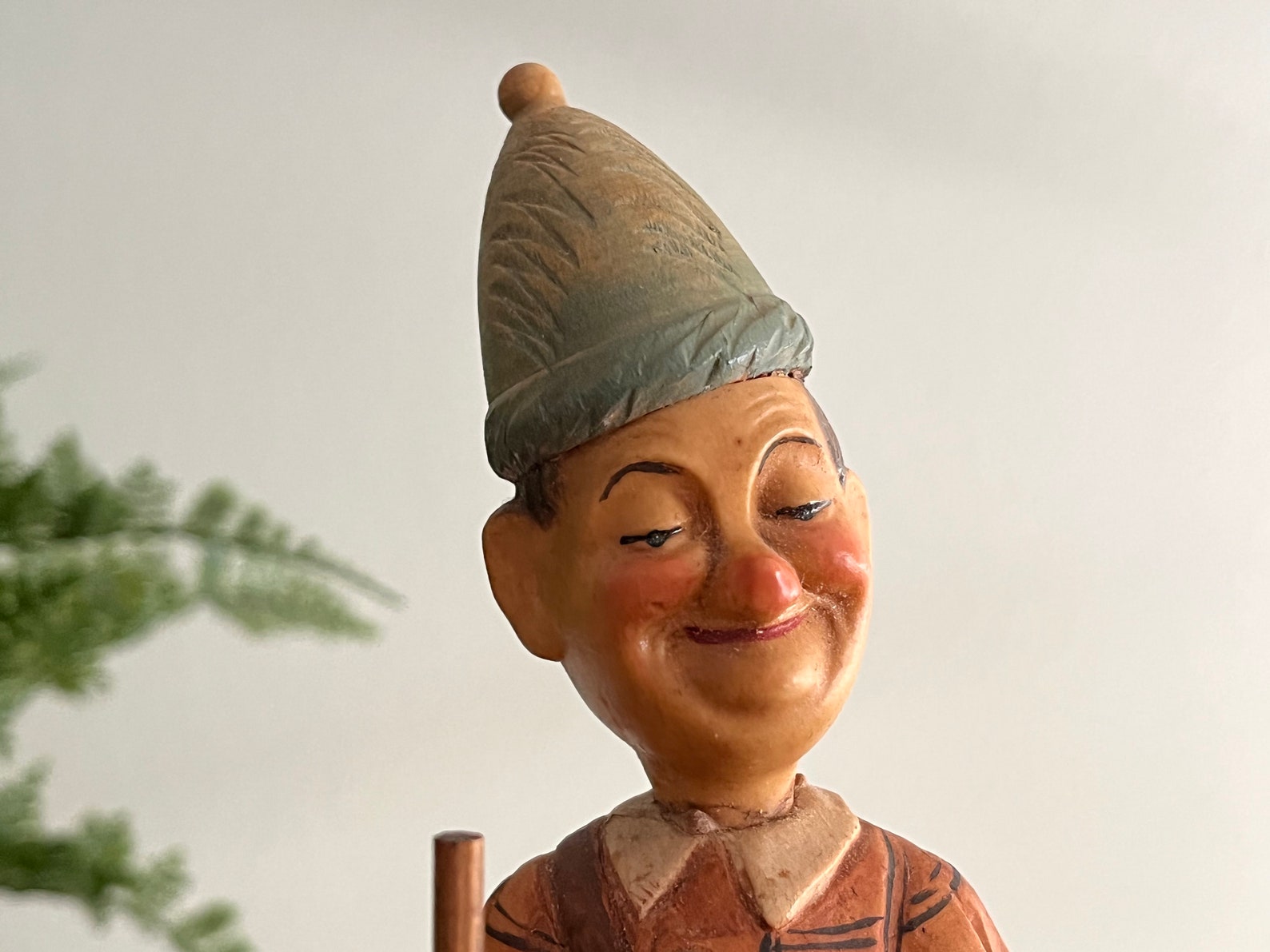 Carved Wood Figurine - Angler Fisherman Folk Art Anri - Etsy