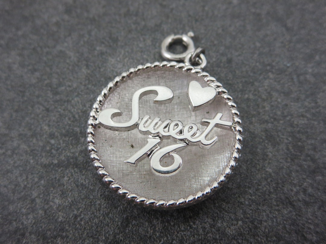 Silver Sweet 16 Charm Vintage Charms for Bracelet, Monet Monette ...