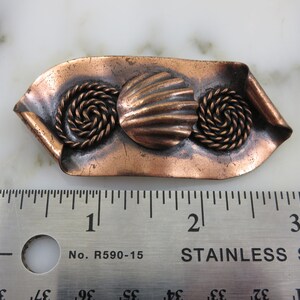 Copper Brooch - Mid Century Modern Jewelry, Lapel Pin - Etsy
