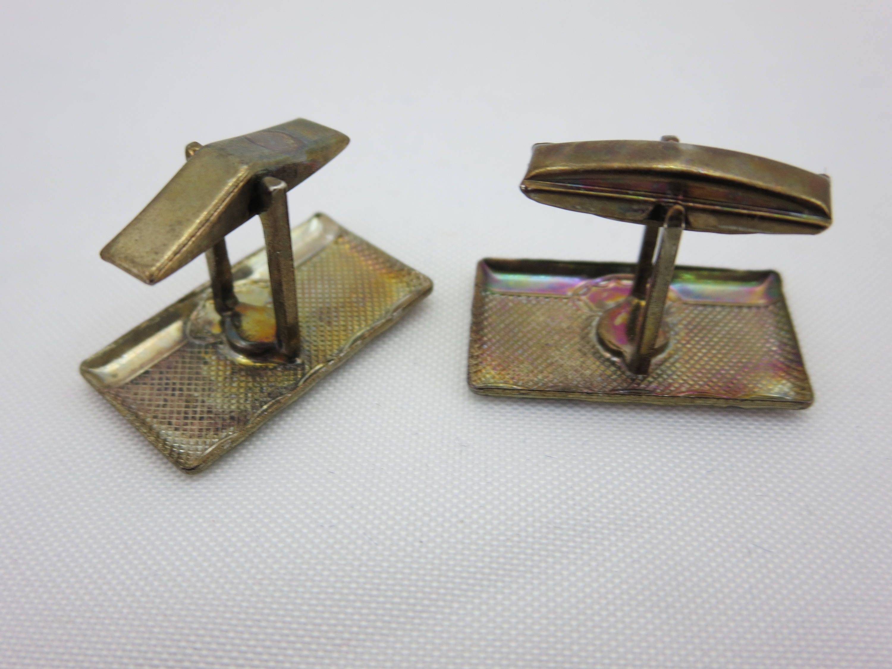 Vintage Mid Century Cufflinks Gold Tone Vintage Mens | Etsy