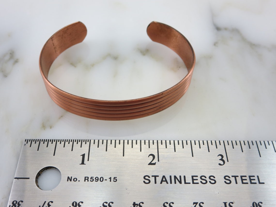 Copper Bracelet Copper Bangle Copper Jewelry Geometric | Etsy