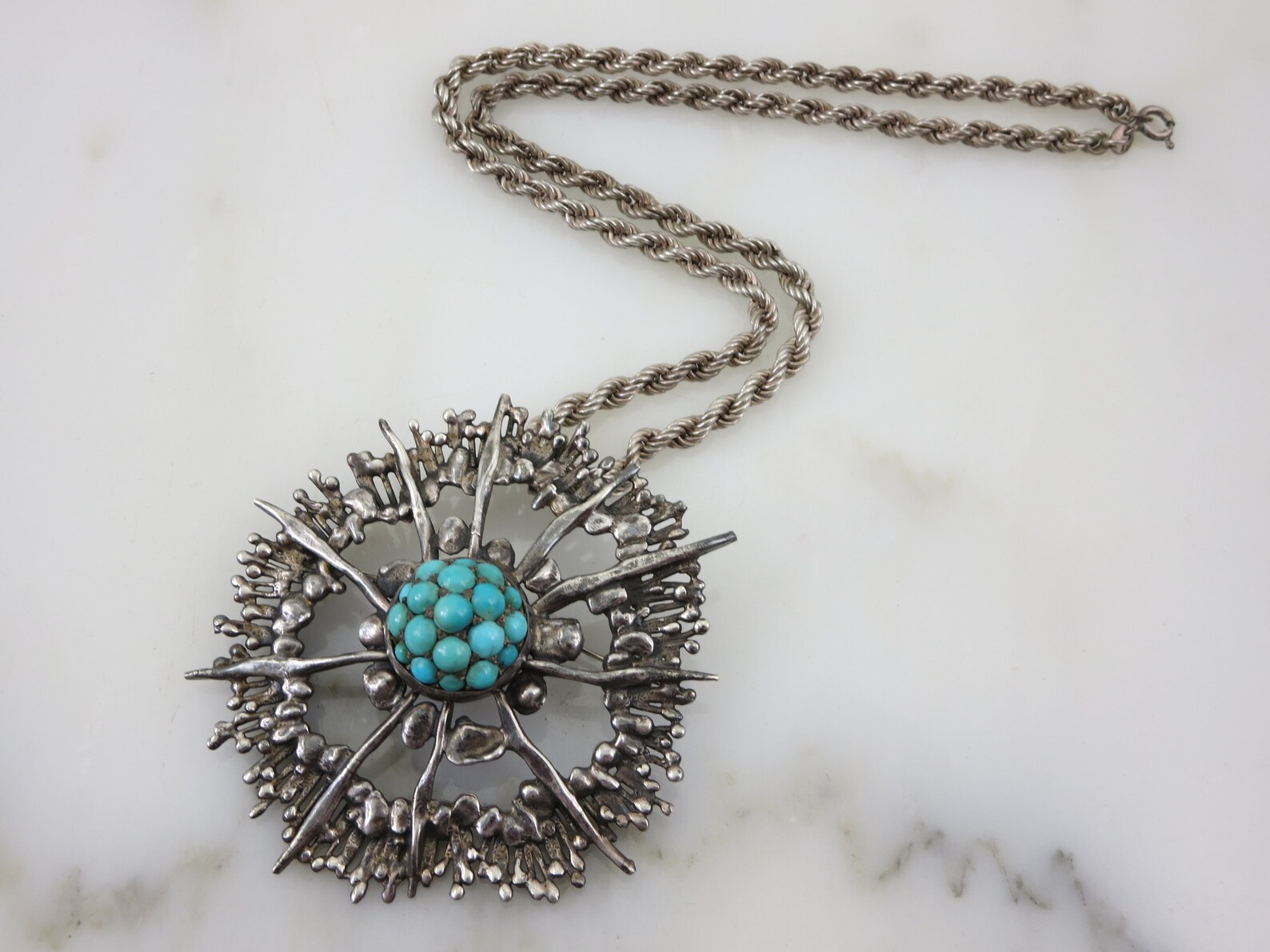 Brutalist Jewelry Huge Statement Necklace Pendant Brooch - Etsy
