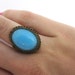 Chinese Turquoise Glass Ring Export, Robins Egg Blue, Adjustable ...