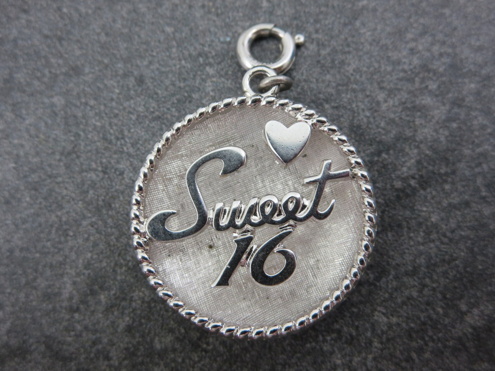 Silver Sweet 16 Charm Vintage Charms for Bracelet Monet - Etsy