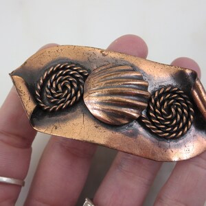Copper Brooch - Mid Century Modern Jewelry, Lapel Pin - Etsy